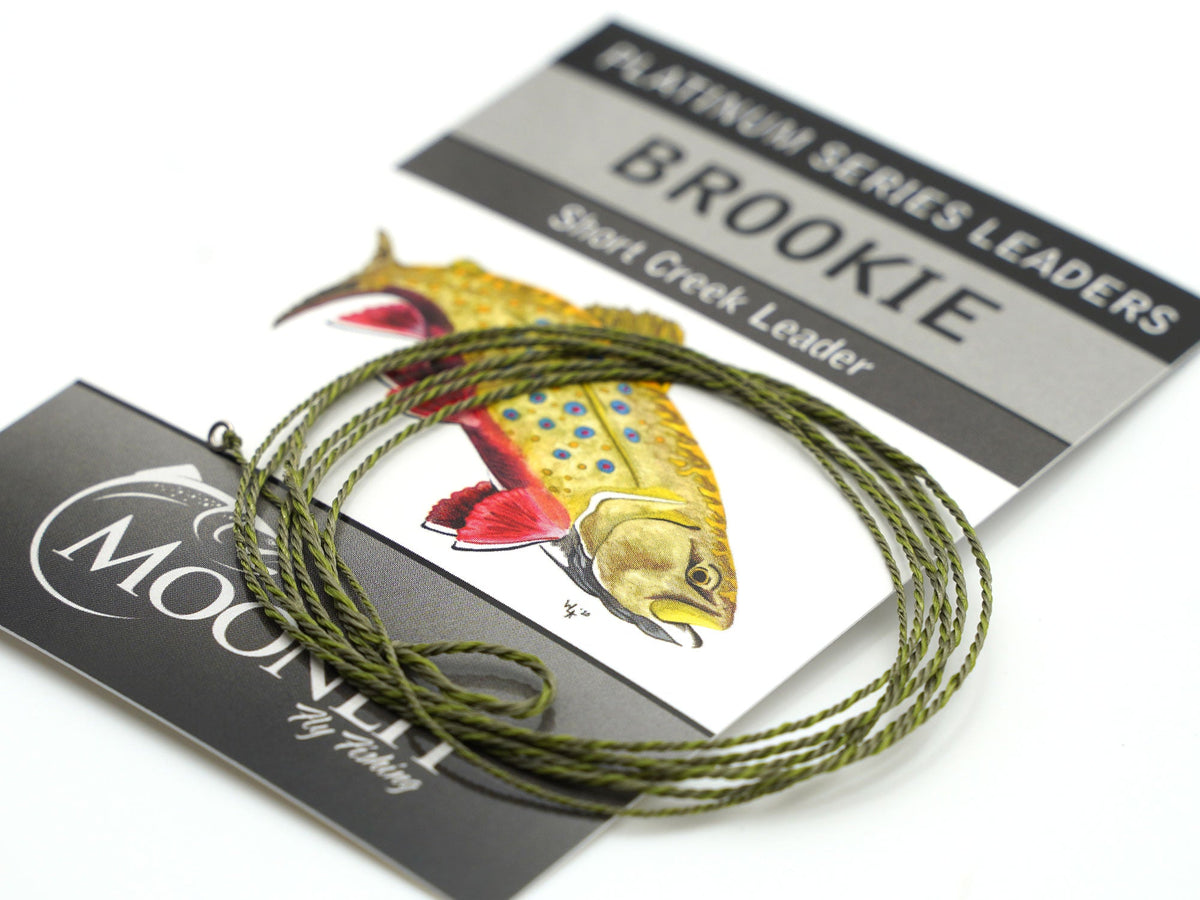 Platinum Brookie Short Furled Leader — Precisionflyandtackle