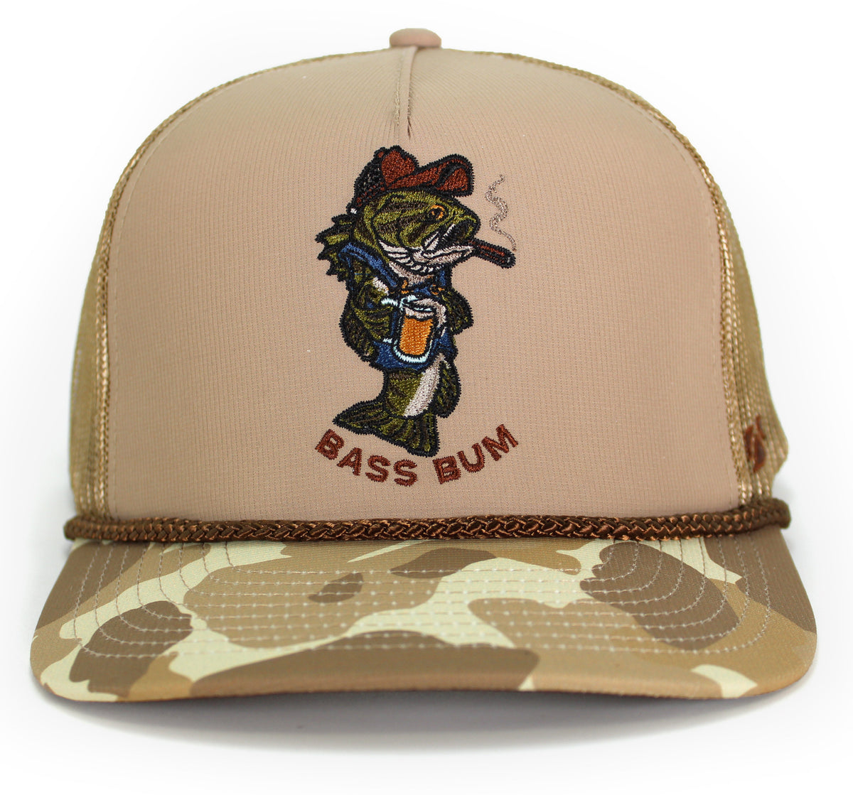 Bass Bum 5-Panel Bass Fishing Hat — Precisionflyandtackle