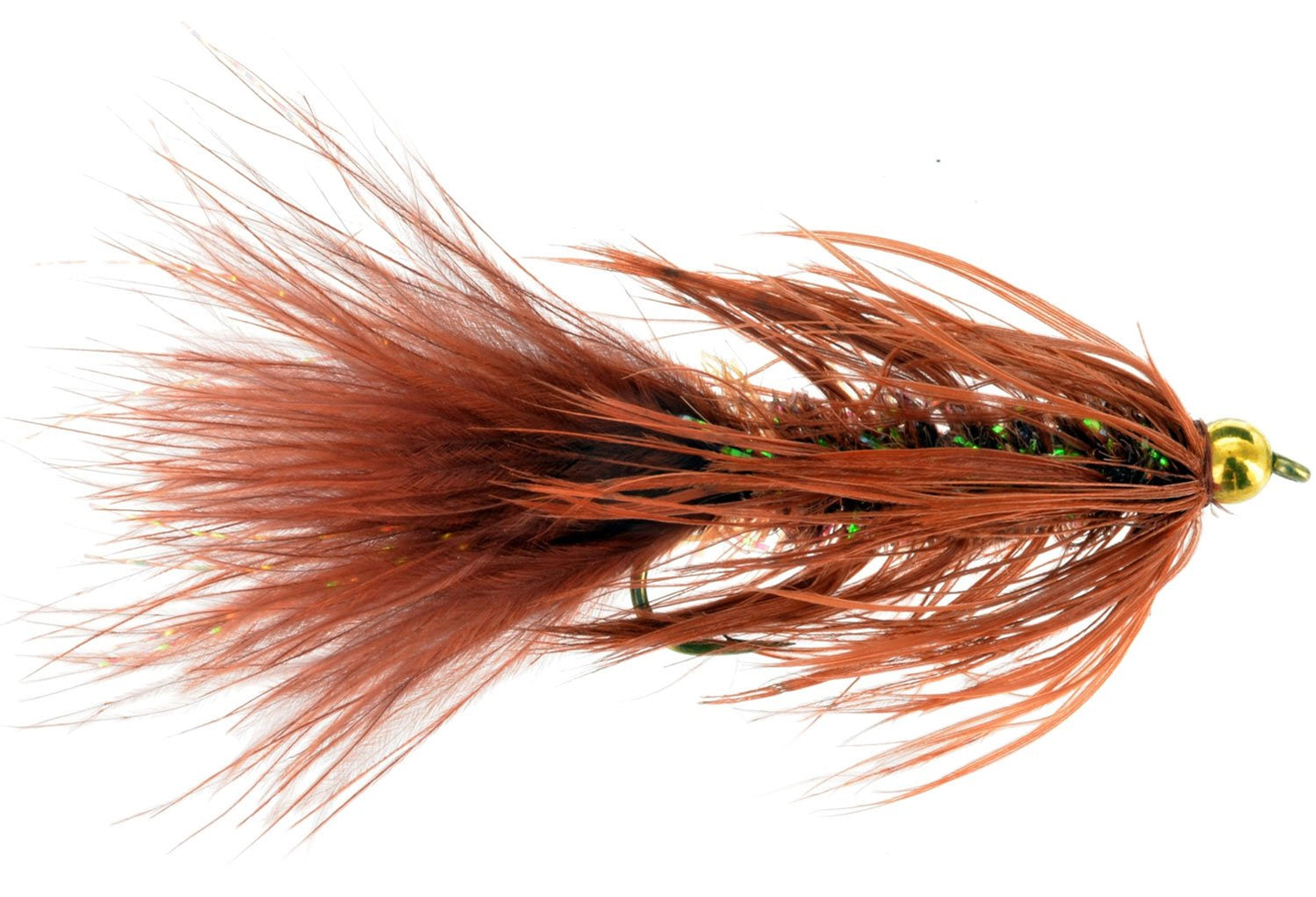 Beadhead Crystal Schlappen Bugger - Brown — Precisionflyandtackle