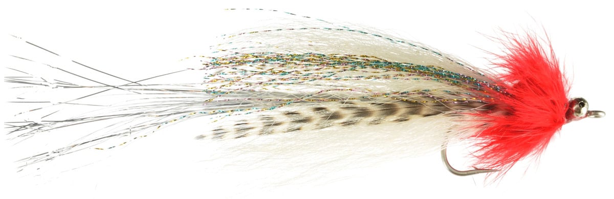 Flashtail Whistler - Red & White — Precisionflyandtackle