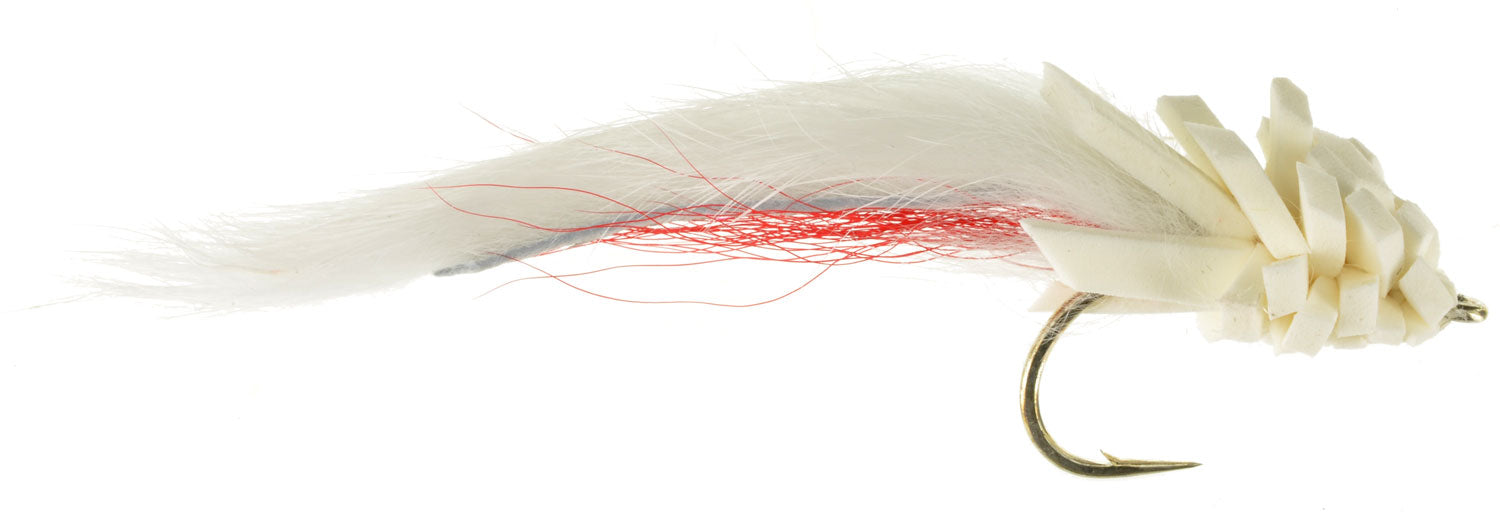 Foam Head Tarpon Toad - White — Precisionflyandtackle