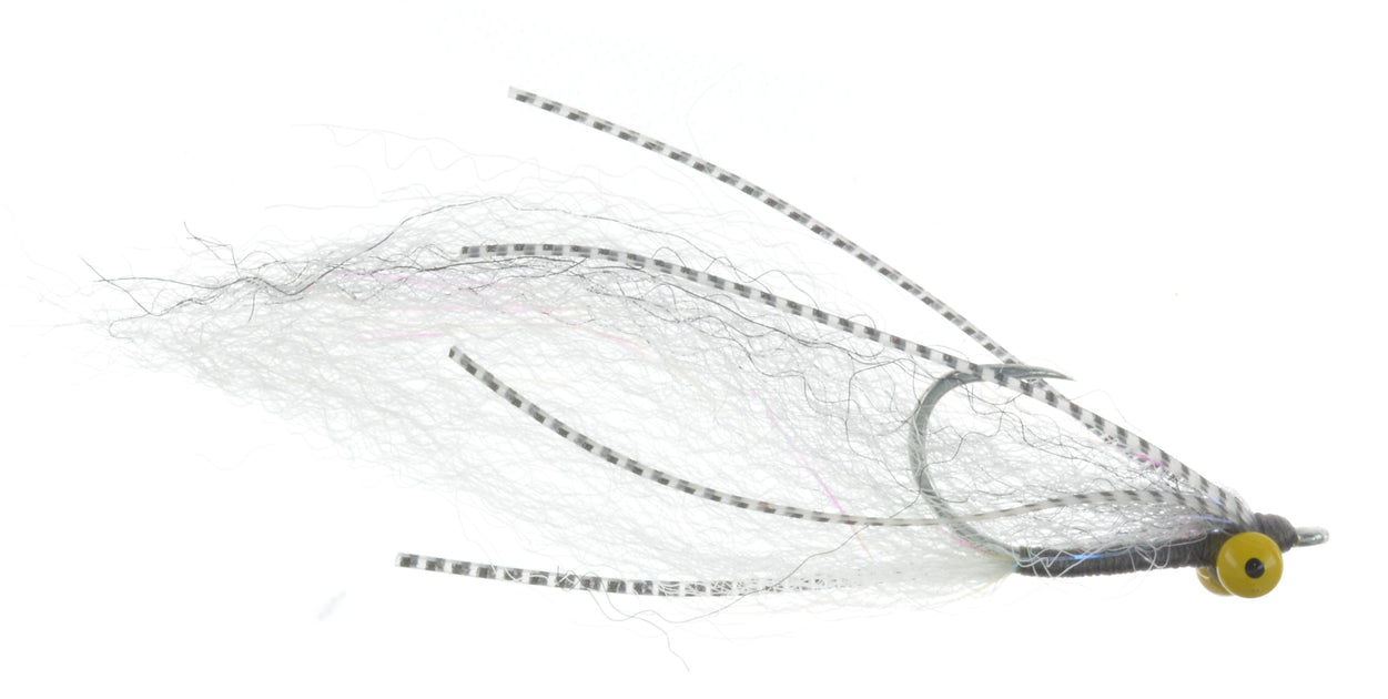 Nitro Clouser - Grey & White — Precisionflyandtackle
