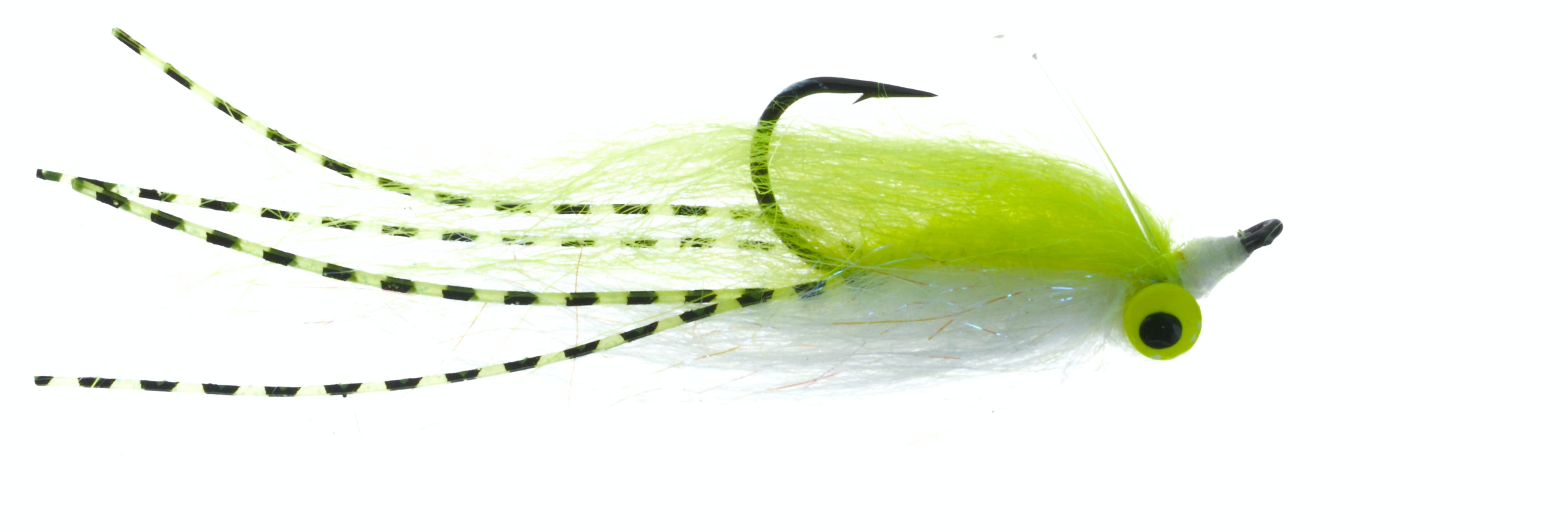 Po Boy Redfish Fly - White & Chartreuse — Precisionflyandtackle